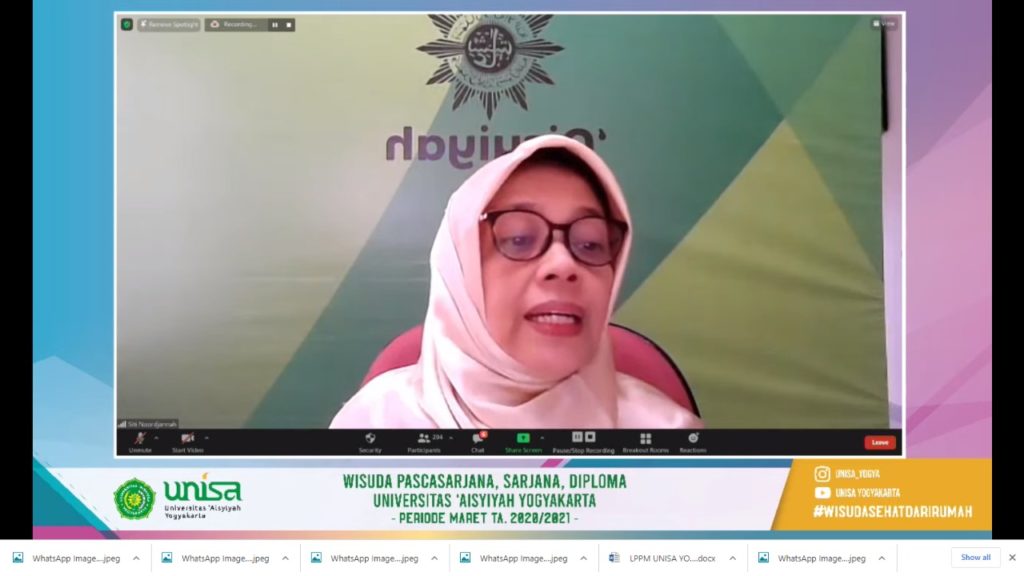 Unisa Yogya Gelar Wisuda Daring Perdana di Tahun 2021 - Menara62