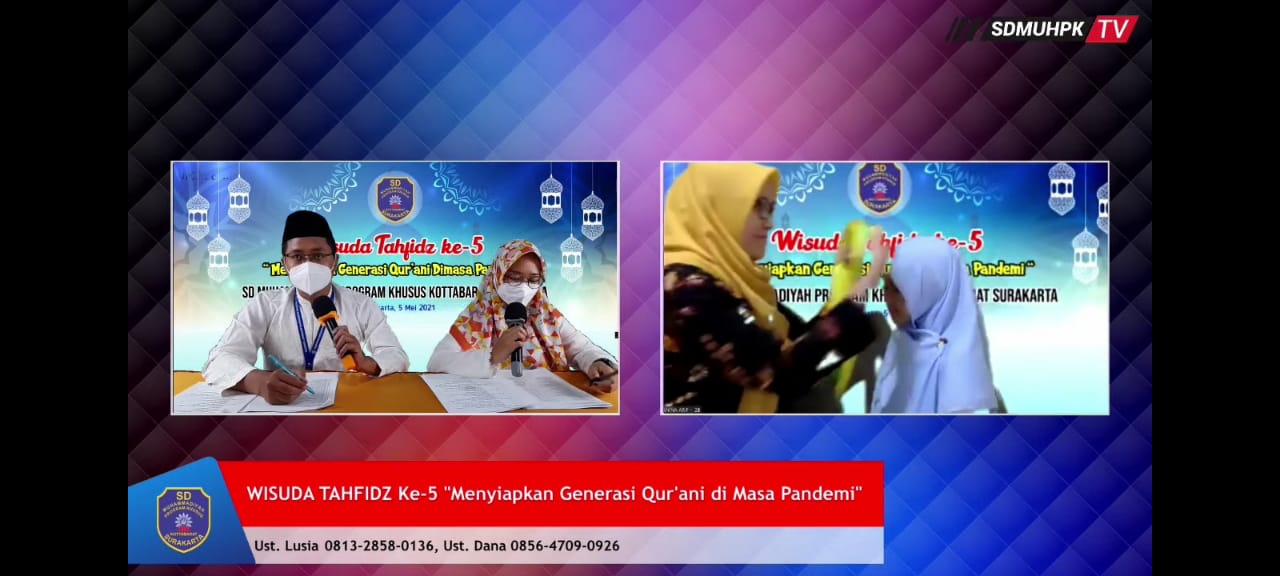SD Muhammadiyah PK Kottabarat Gelar Wisuda Tahfiz Secara Daring - Menara62