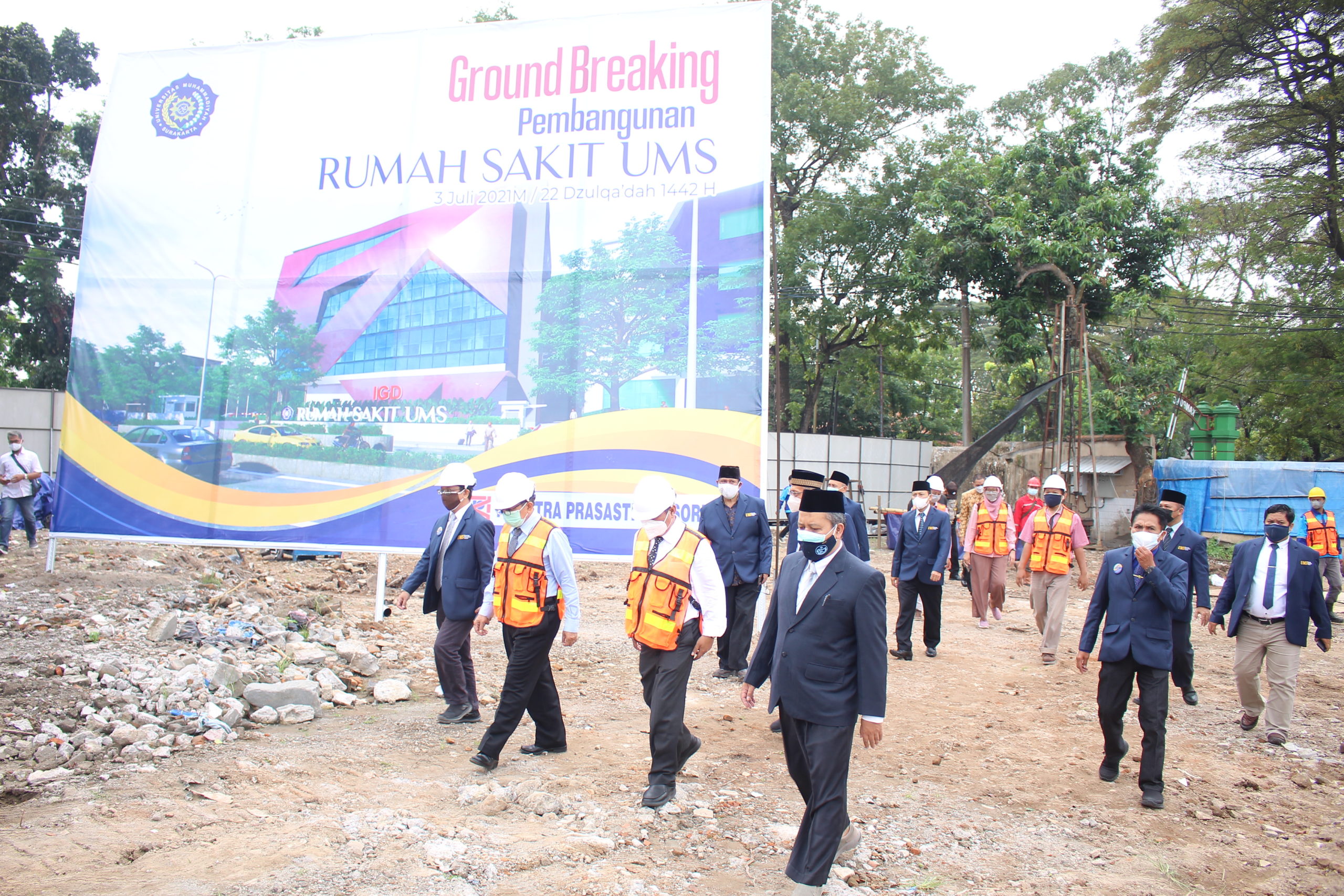 Peletakan Batu Pertama RS UMS digelar Secara Terbatas dengan Prokes ...