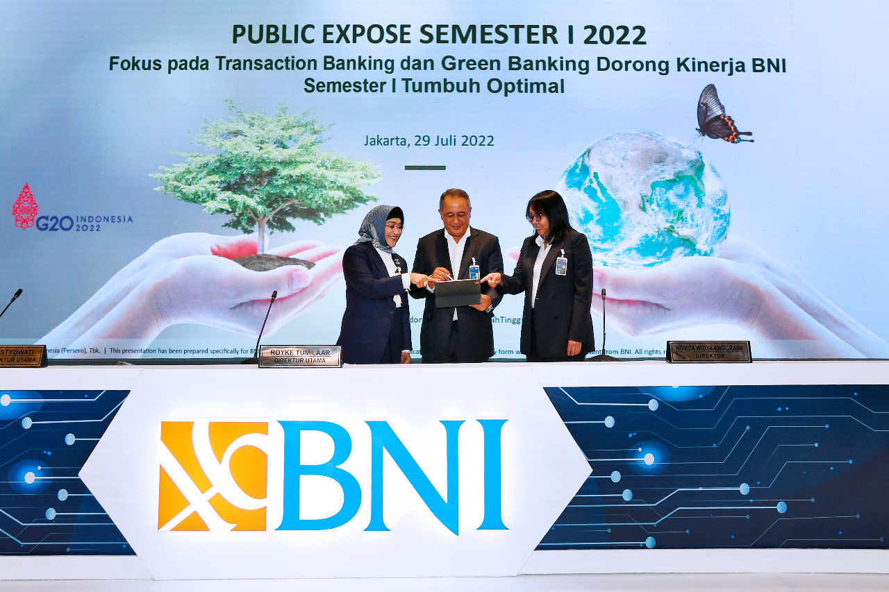 Fokus pada Transaction dan Green Banking, Kinerja BNI Semester I 2022 Tumbuh Optimal - Menara62