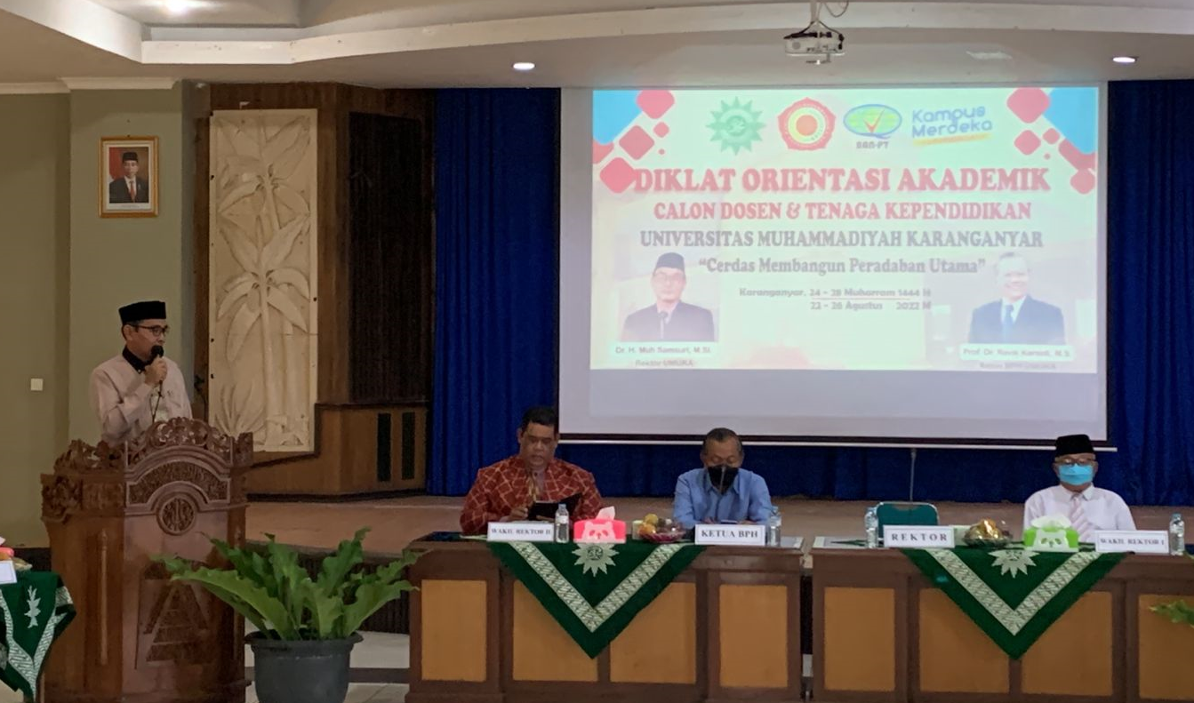 Gelar Diklat Orientasi Akademik, Rektor UMUKA: Insyaallah Akan Segera ...