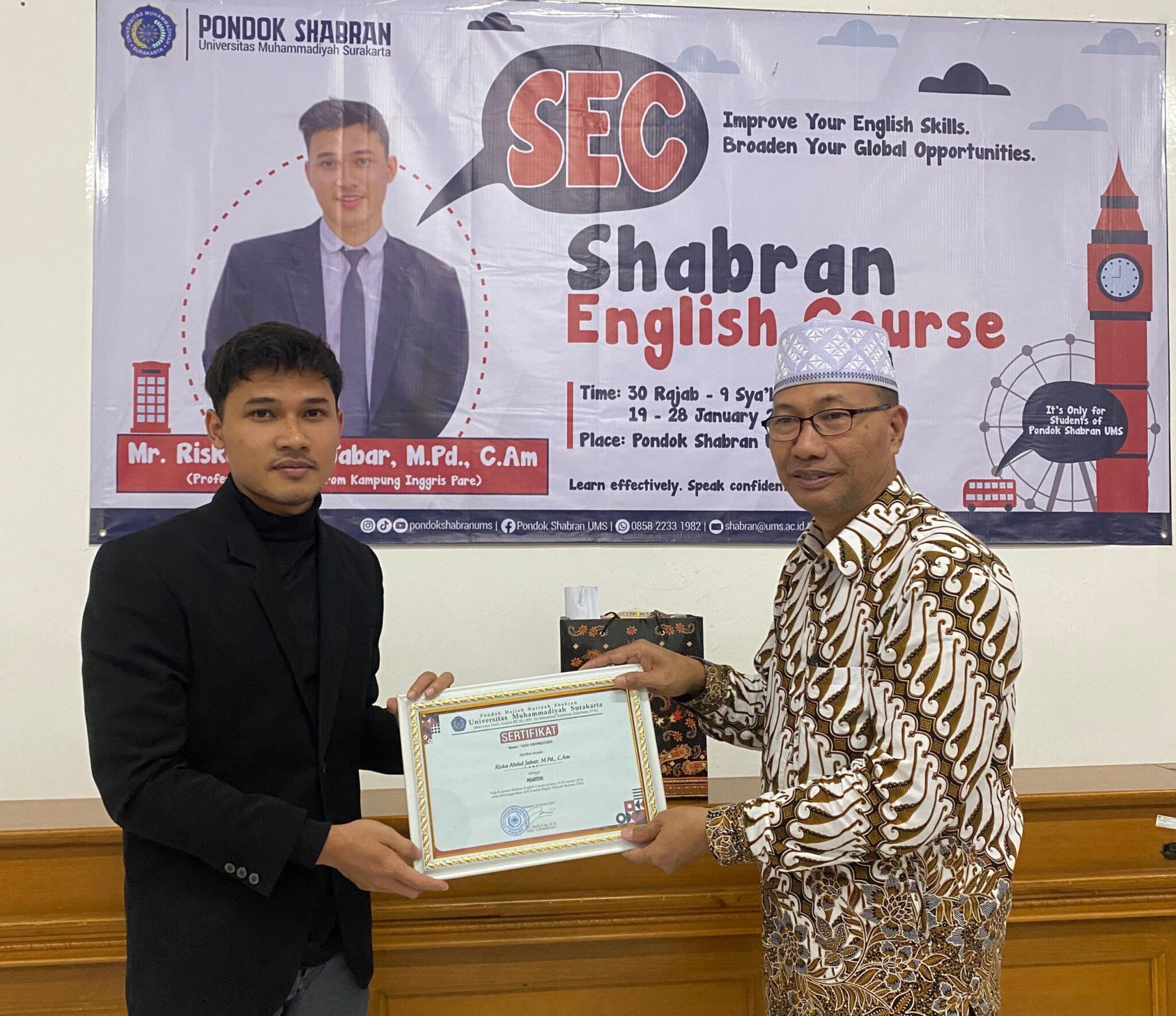 Shabran English Course UMS Cetak Kader Ulama Global - Menara62